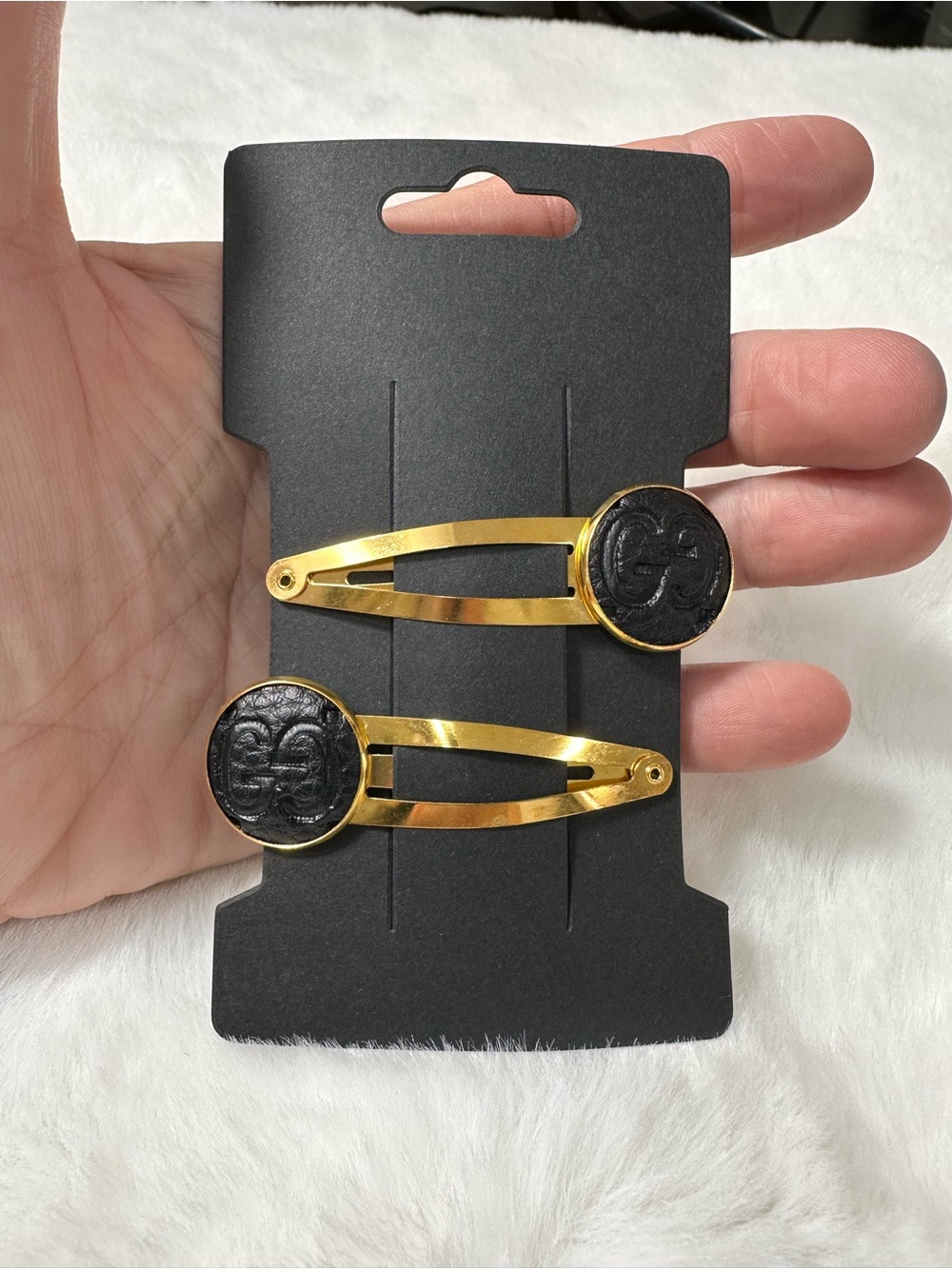 Upcycled | Accessories | Gucci Upcycled Leather Black Material Gold ...